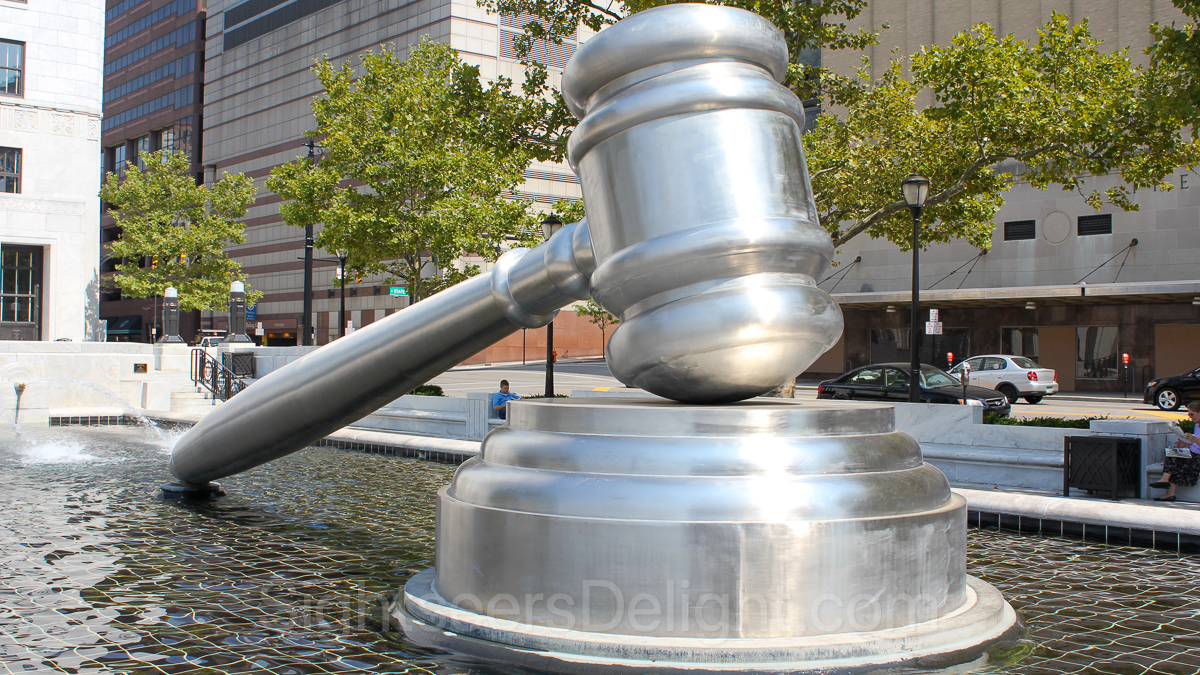 Now, that’s a big gavel - Sightseers' Delight