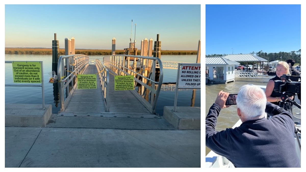 Georgia DNR places safety signs on mainland ferry dock in Meridian ...